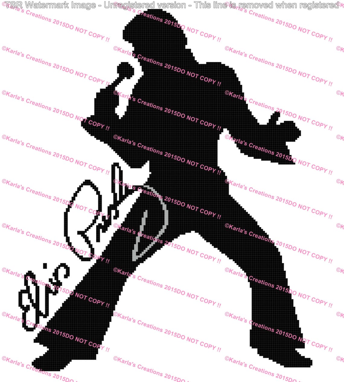 The King Elvis Crochet Graph - Etsy