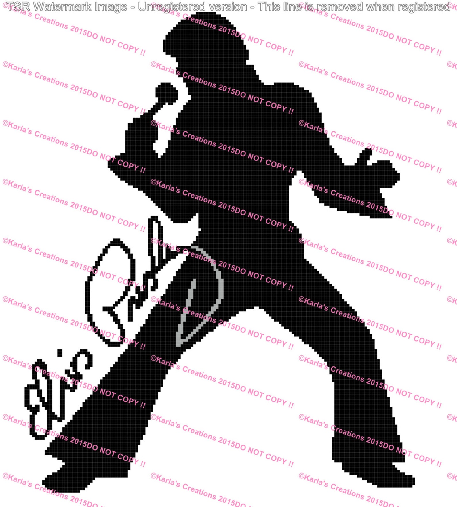 The King Elvis Crochet Graph - Etsy