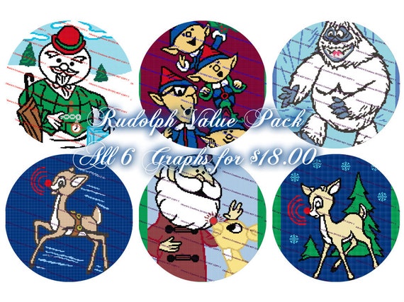 Rudolph Graph Value Pack | Etsy