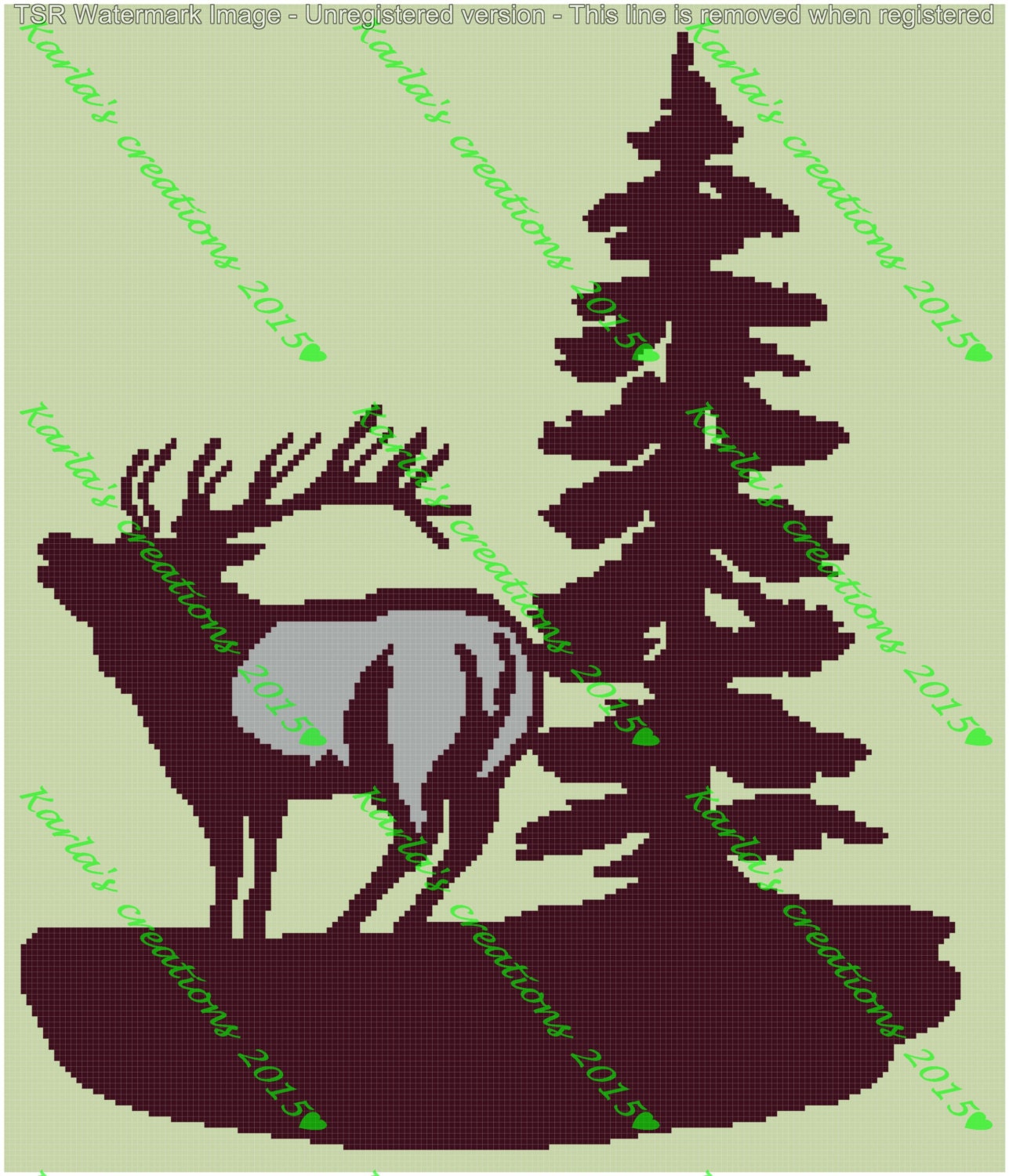 Elk Crochet Graph - Etsy