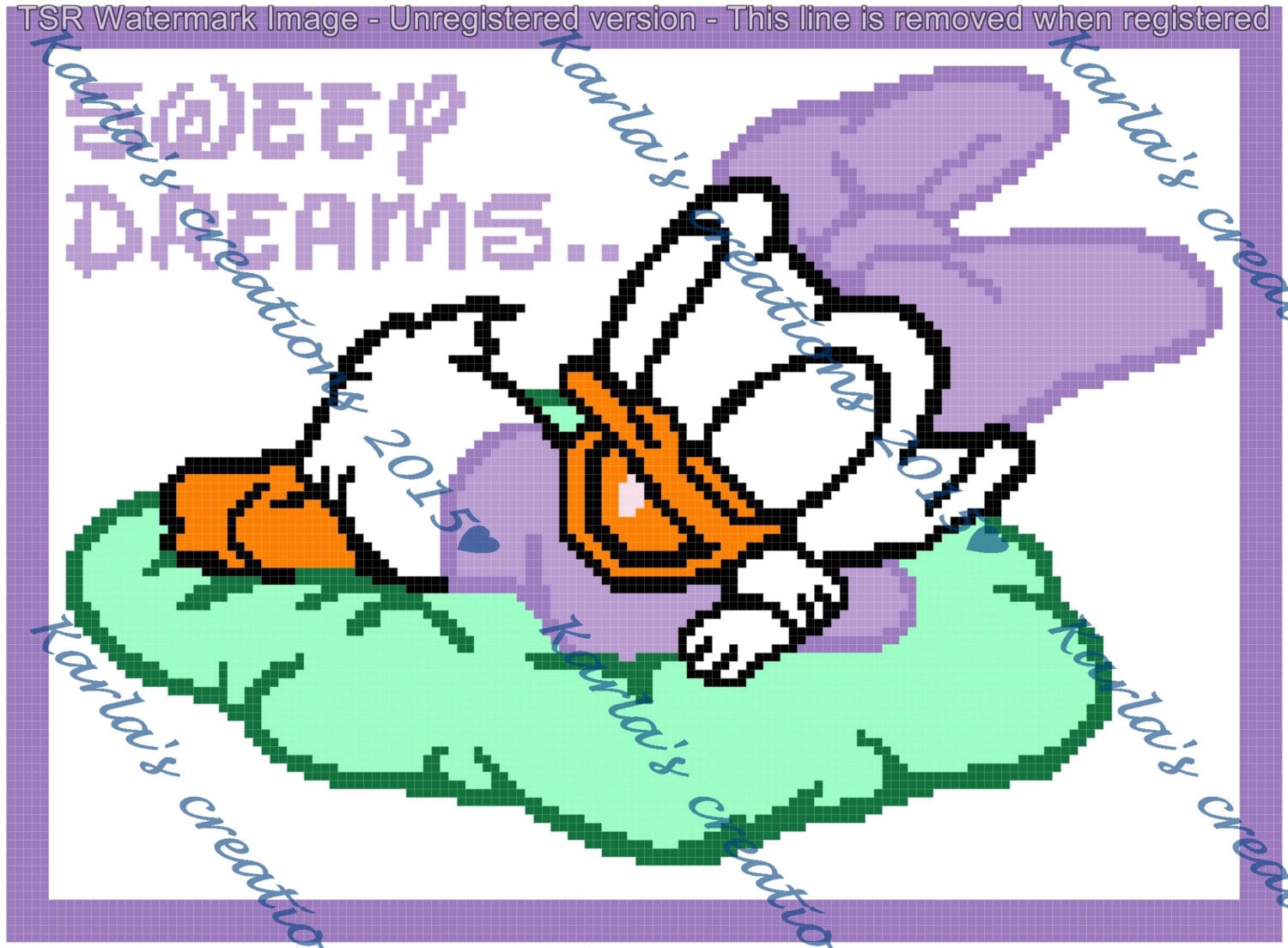 Sweet Dreams Little Miss Ducky Graph - Etsy