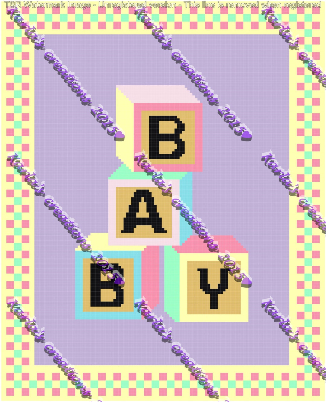 Baby Blocks Blanket Graph - Etsy