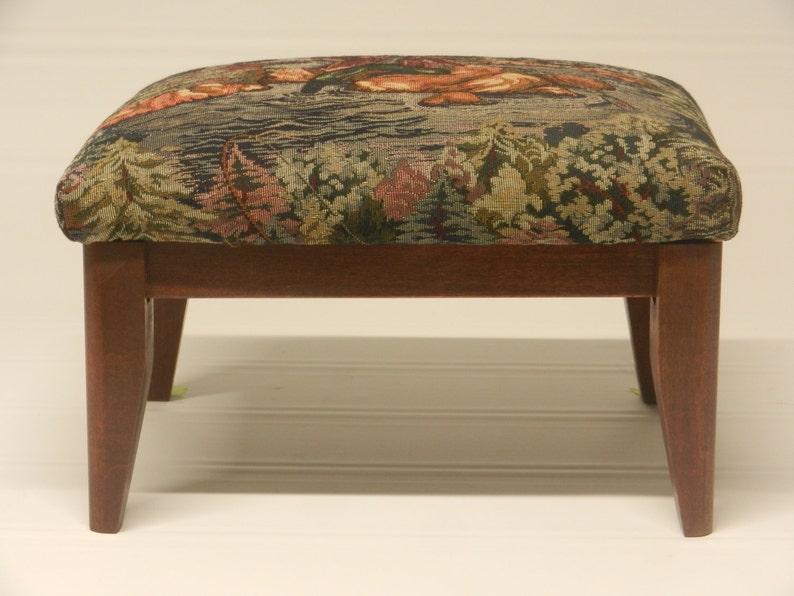 Solid Wood Footstool - Etsy
