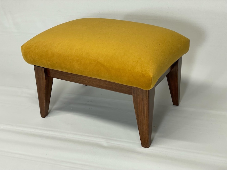 Solid Wood Frame Footstool, Multiple Colors - Etsy