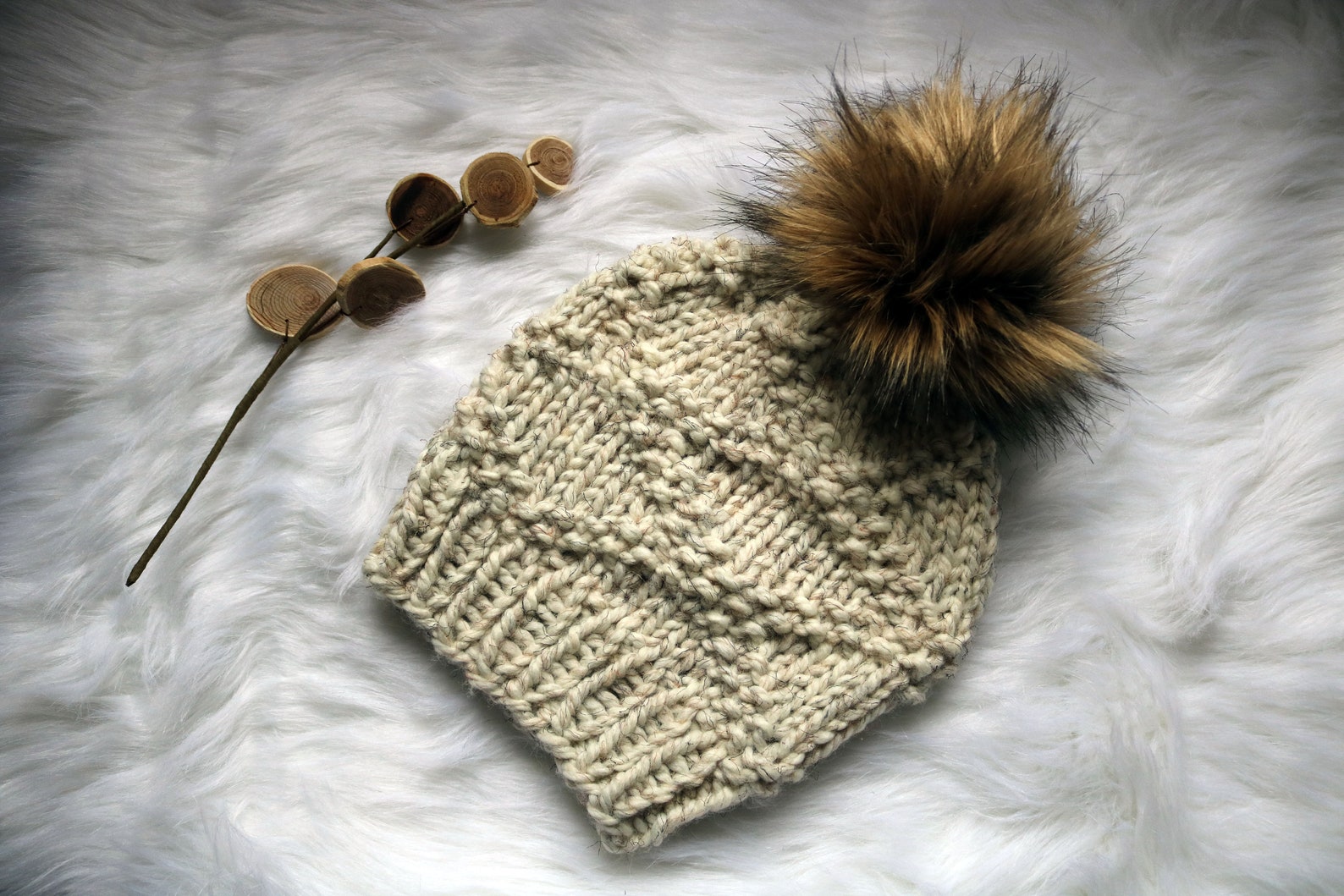 PATTERN - Beacapes Design Diamond Beanie Knitting Pattern. Knitting ...