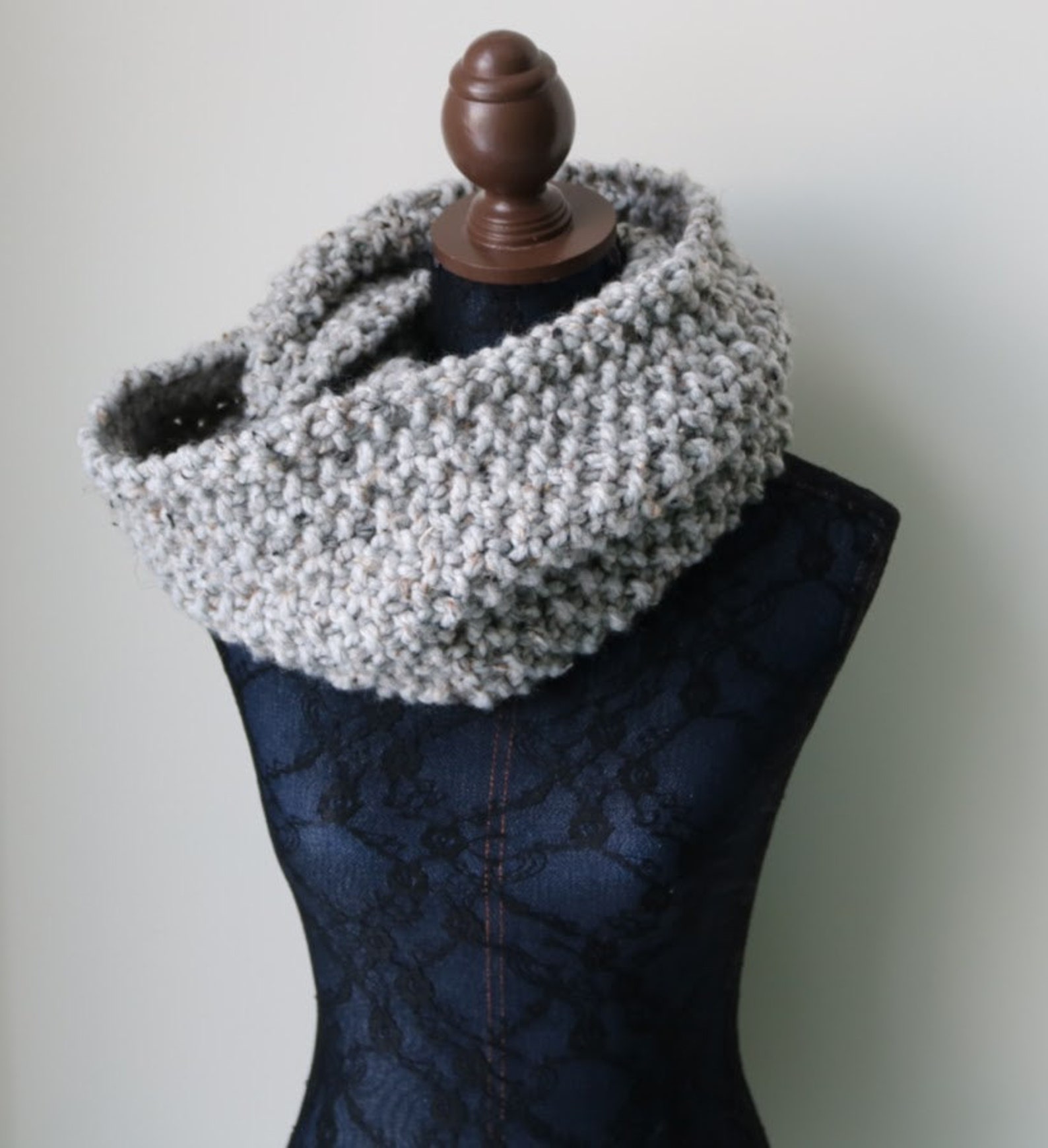 PATTERN Knitting Pattern for Chunky Knit Infinity Scarf. - Etsy