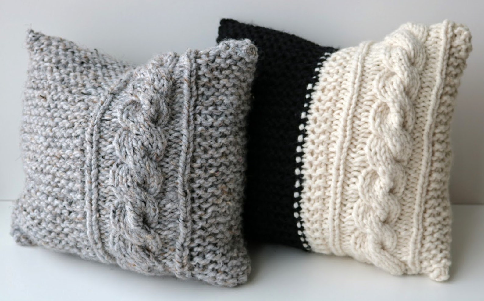 Cable Knit Decorative Throw Pillow in Textured Cable Pattern. - Etsy