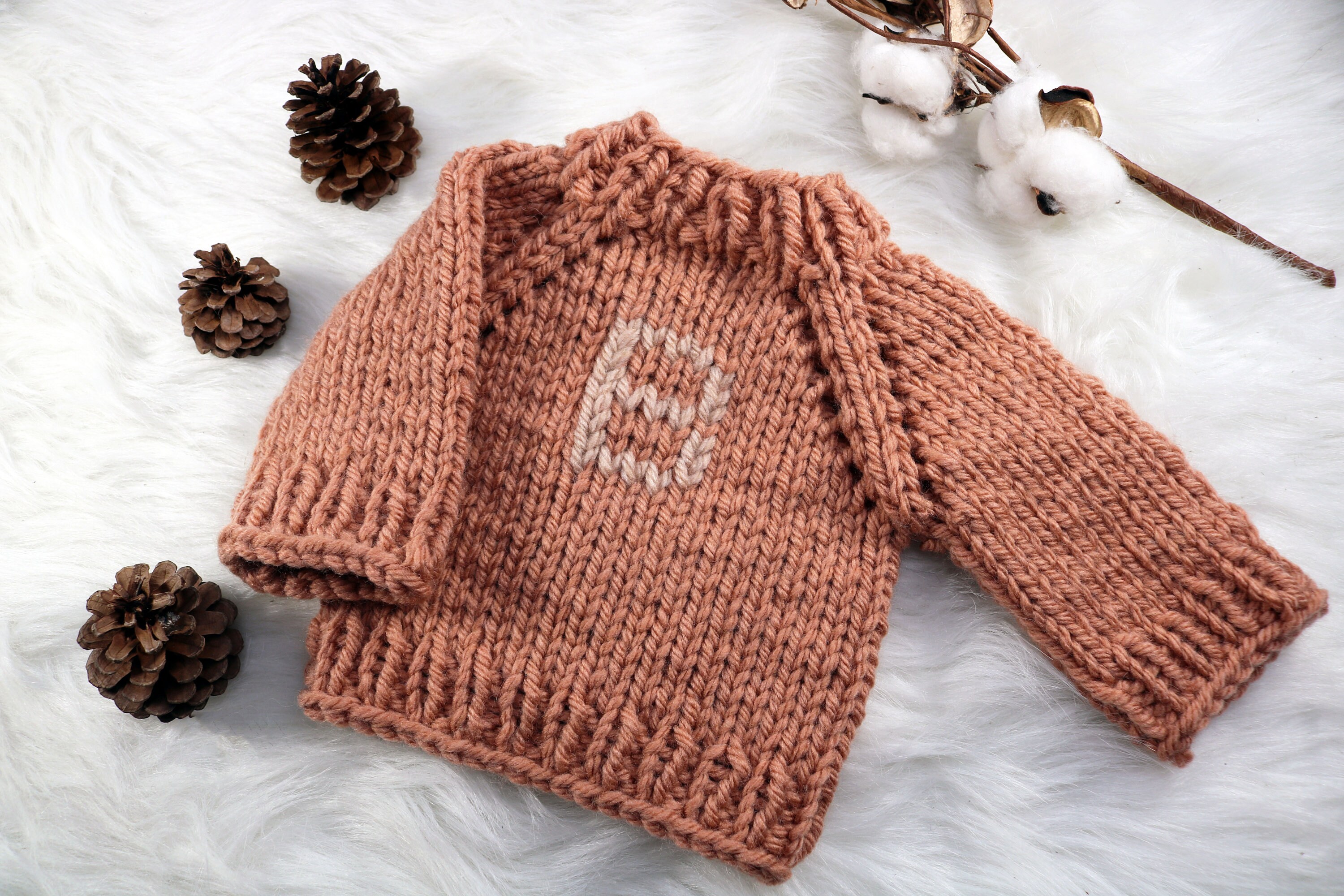 Personalized Knit Newborn Baby Raglan Sweater. Infant Knit - Etsy