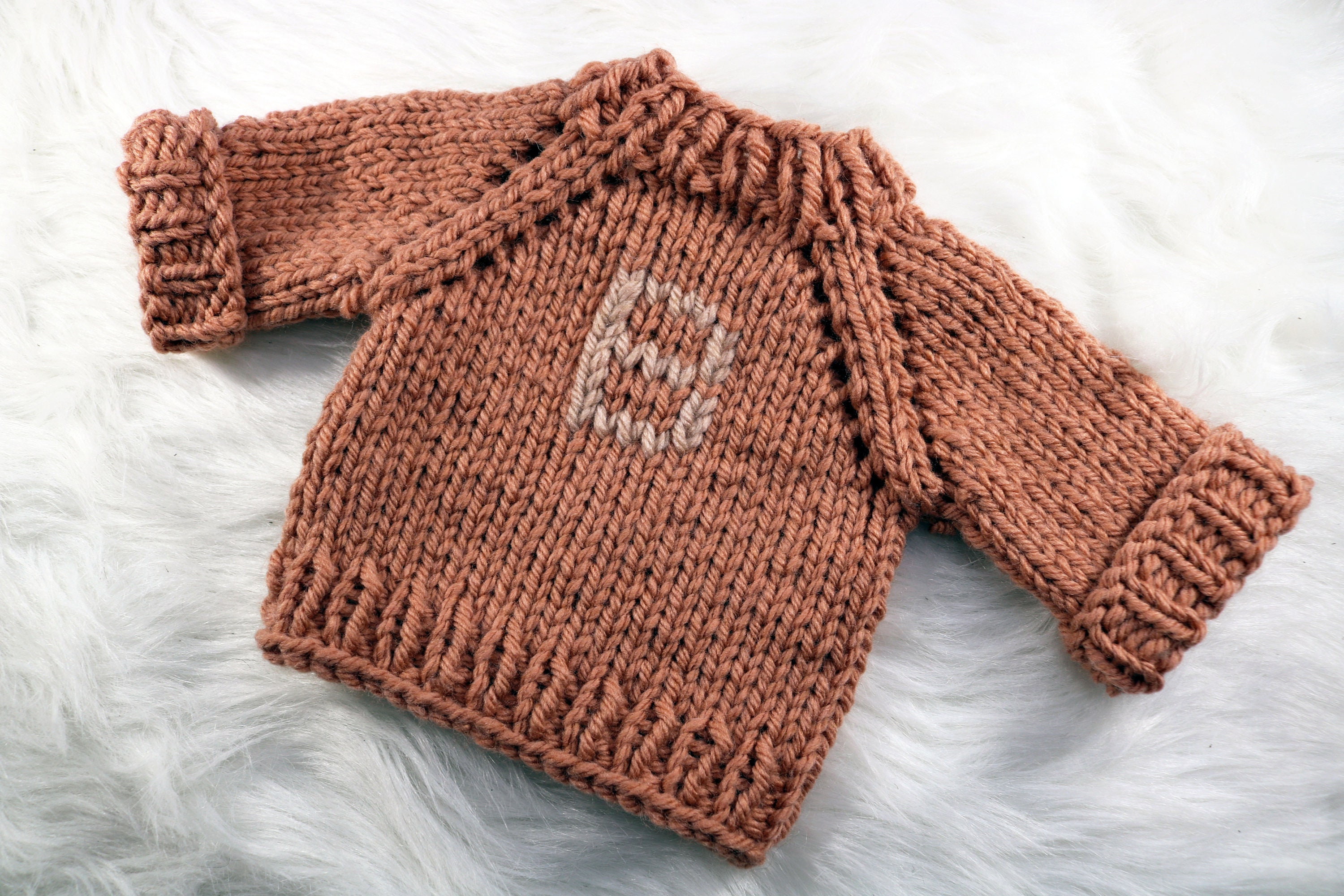 Personalized Knit Newborn Baby Raglan Sweater. Infant Knit - Etsy