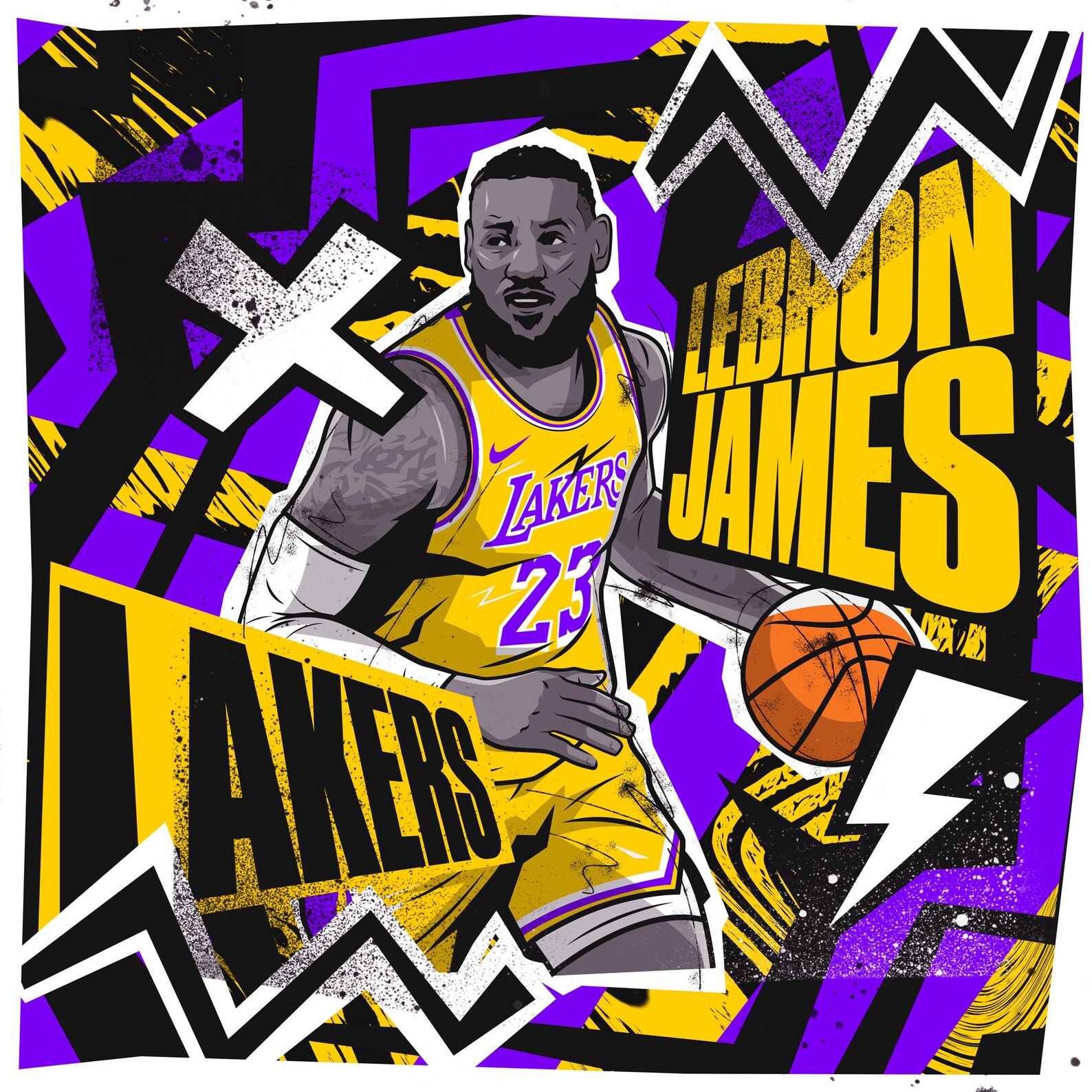 LA Lakers Lebron James A3 Art Print Poster - Etsy