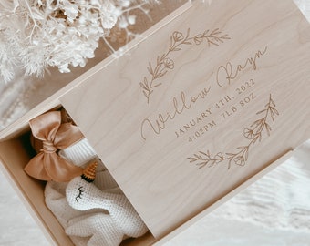Baby Box, Baby Keepsake Box, New Born Baby Gift, Engraved Baby Memory ...
