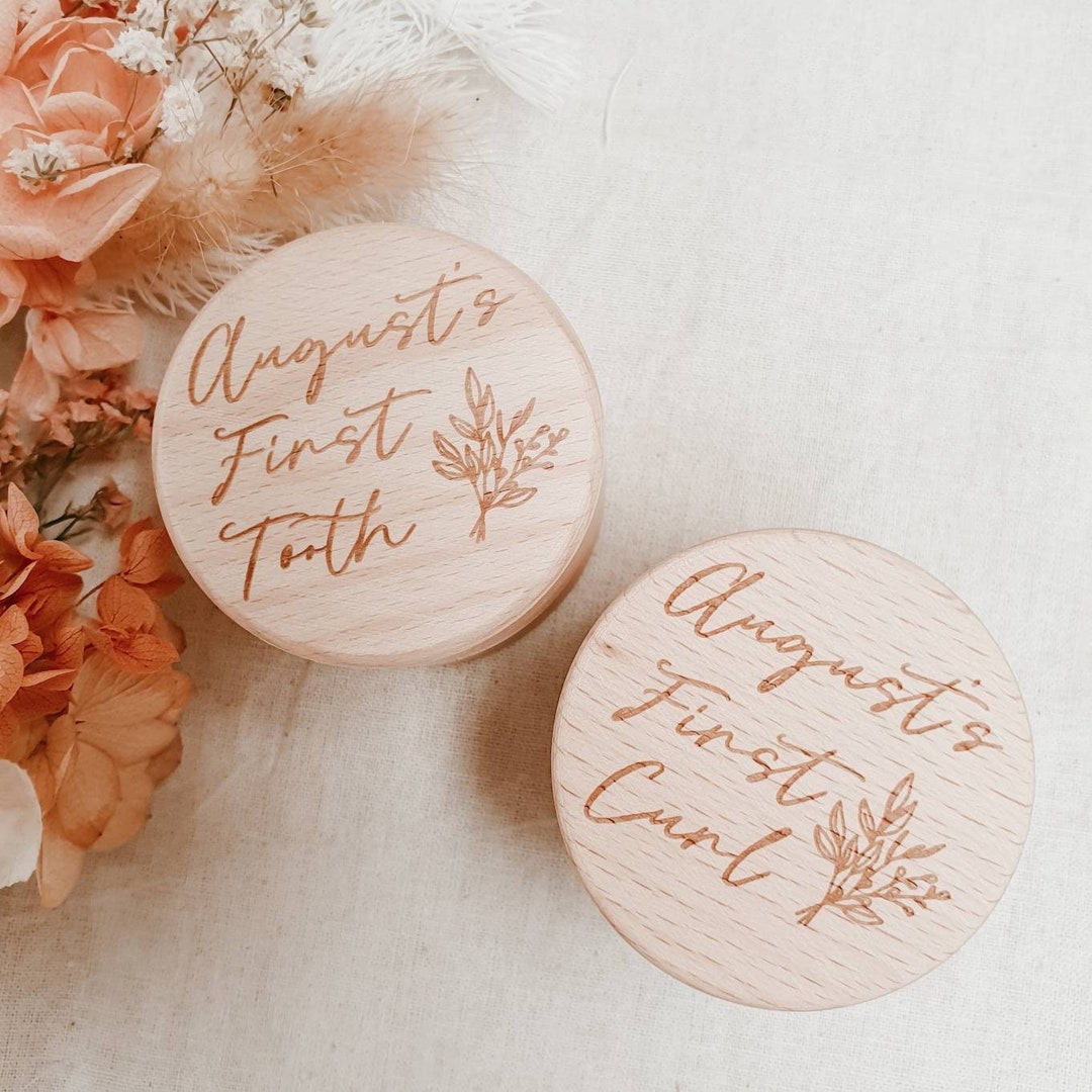 My First Curl Keepsake Box - My First Tooth - Tooth Fairy Box ...