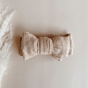Pointelle Baby Topknot Baby Headband Cream, Ginger, White or Toffee - Etsy