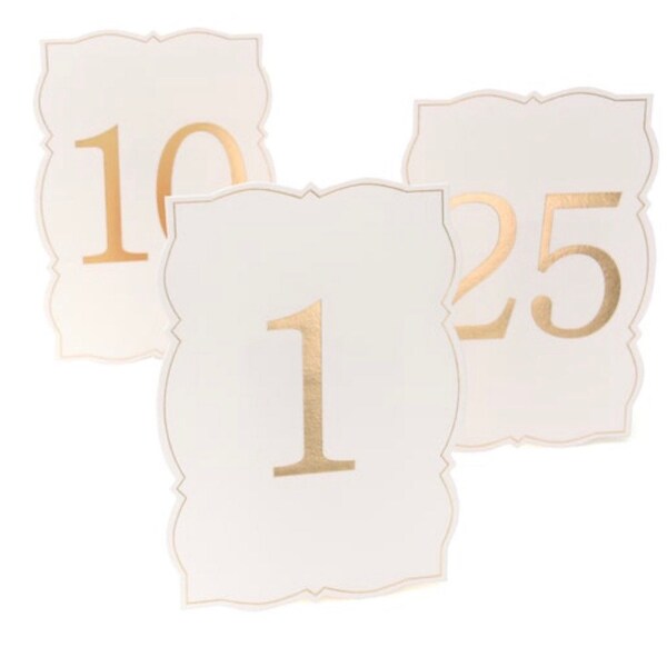Reception Numbers - Etsy