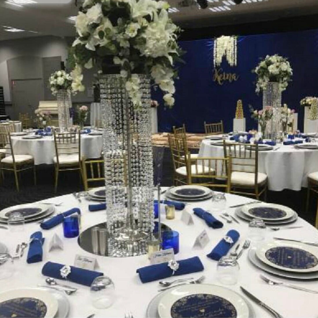 Tall Crystal Stand Luxurious Flower Stand for Floor or - Etsy