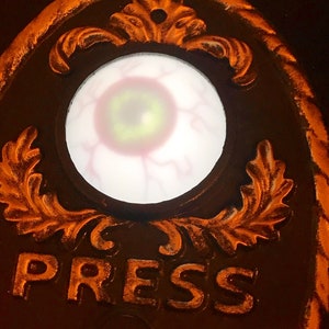 Creepy Halloween Door Bell, Press the Button, It Lights up and Says ...