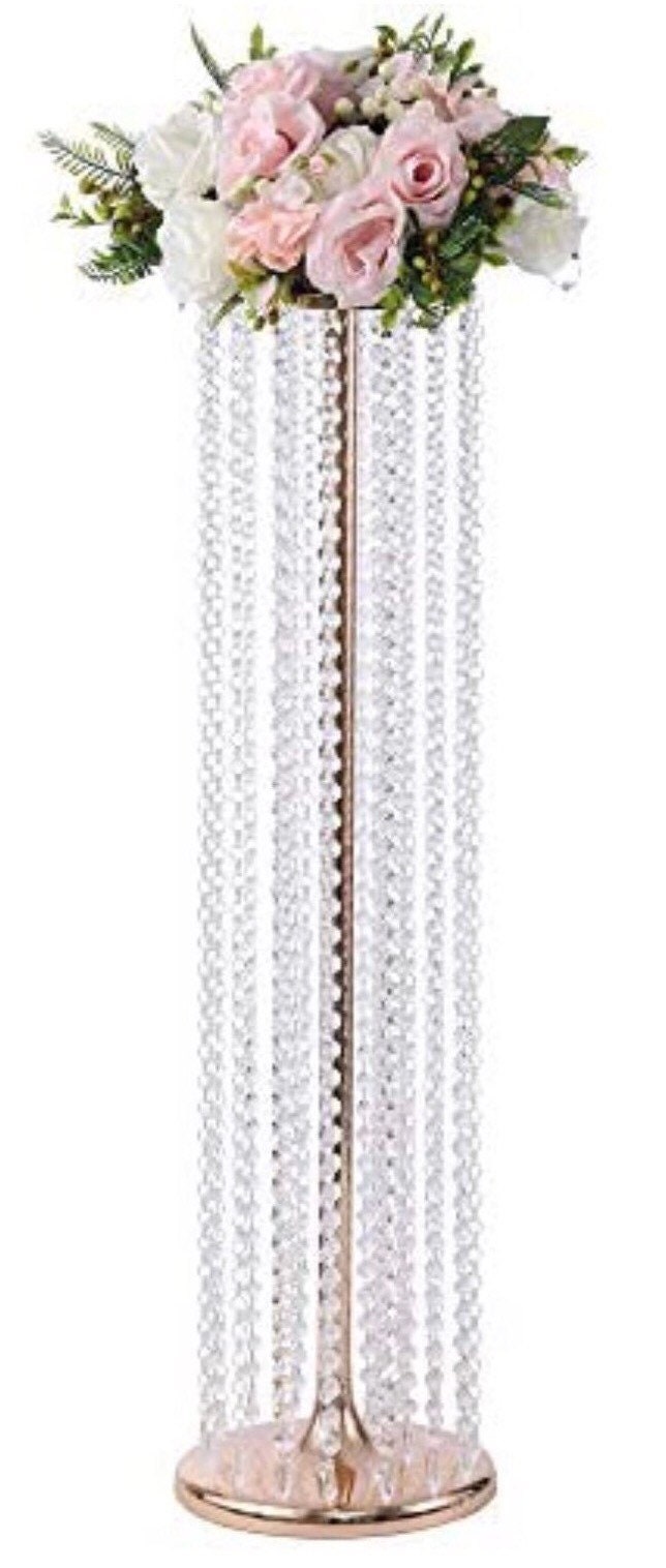 Tall Crystal Stand Luxurious Flower Stand for Floor or - Etsy