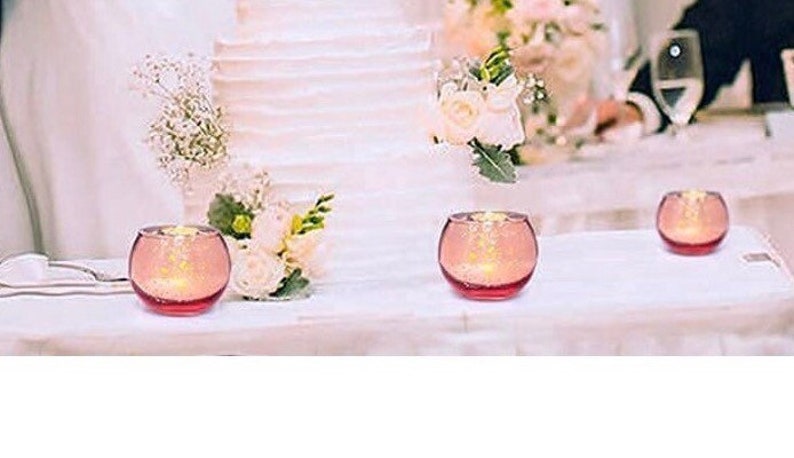 Rose Gold Candle Holders Mercury Glass Votive Or Tea Light Etsy