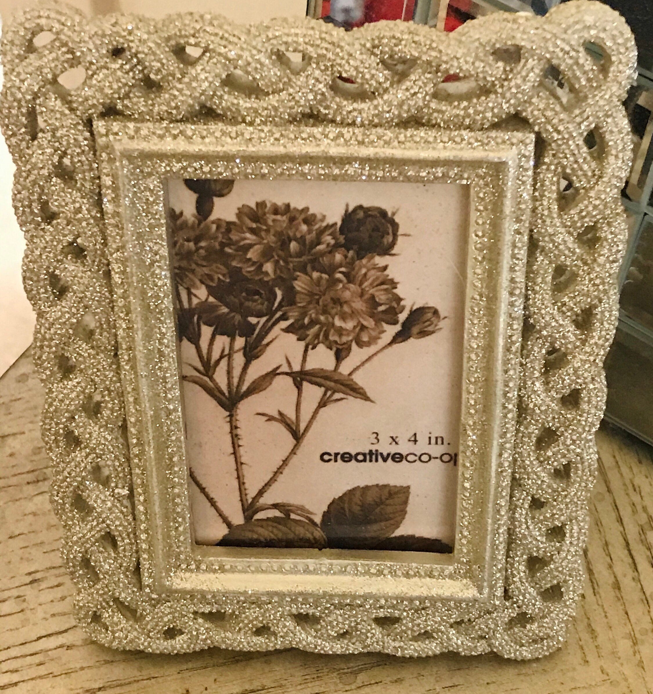 Elegant picture frame braided shimmering picture frame | Etsy