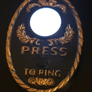 Creepy Halloween Door Bell, Press the Button, It Lights up and Says ...