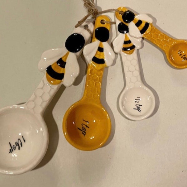 Ceramic Measuring Spoons - Etsy