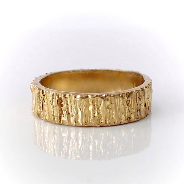Tree Bark Ring - Etsy