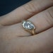 Slanted Pear, Signent Style Diamond Engagement Ring - Etsy