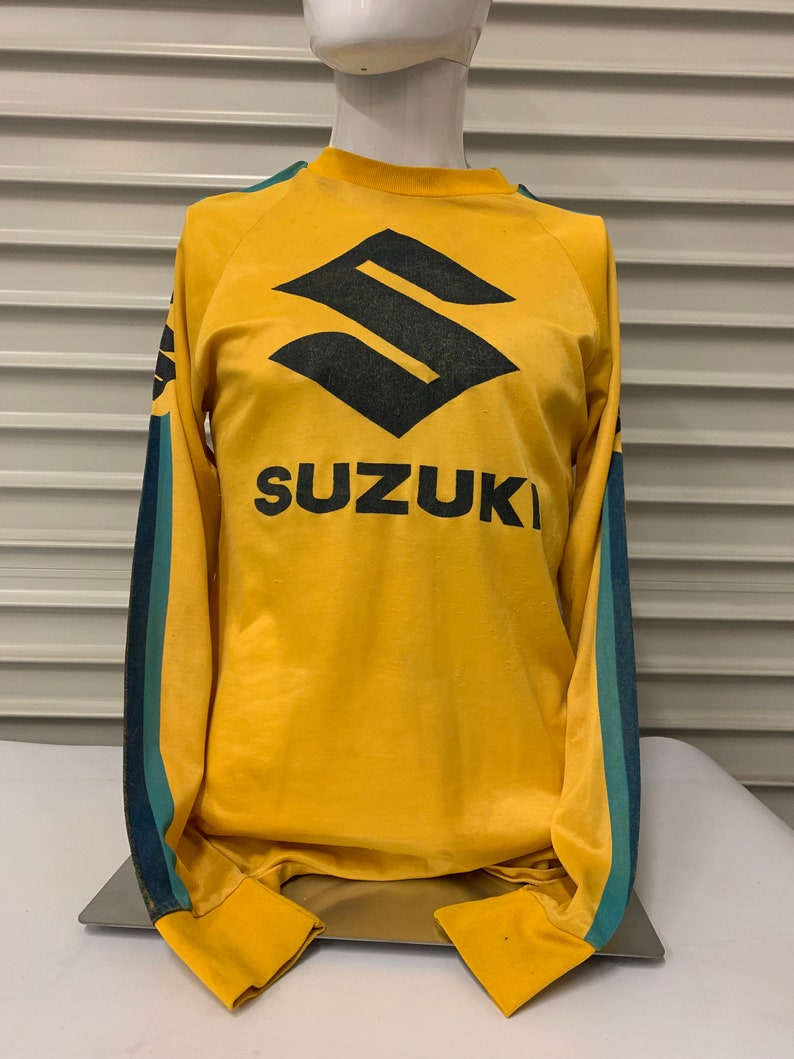 VINTAGE Suzuki Motocross Jersey Dirt Bike Made USA Med Racing - Etsy