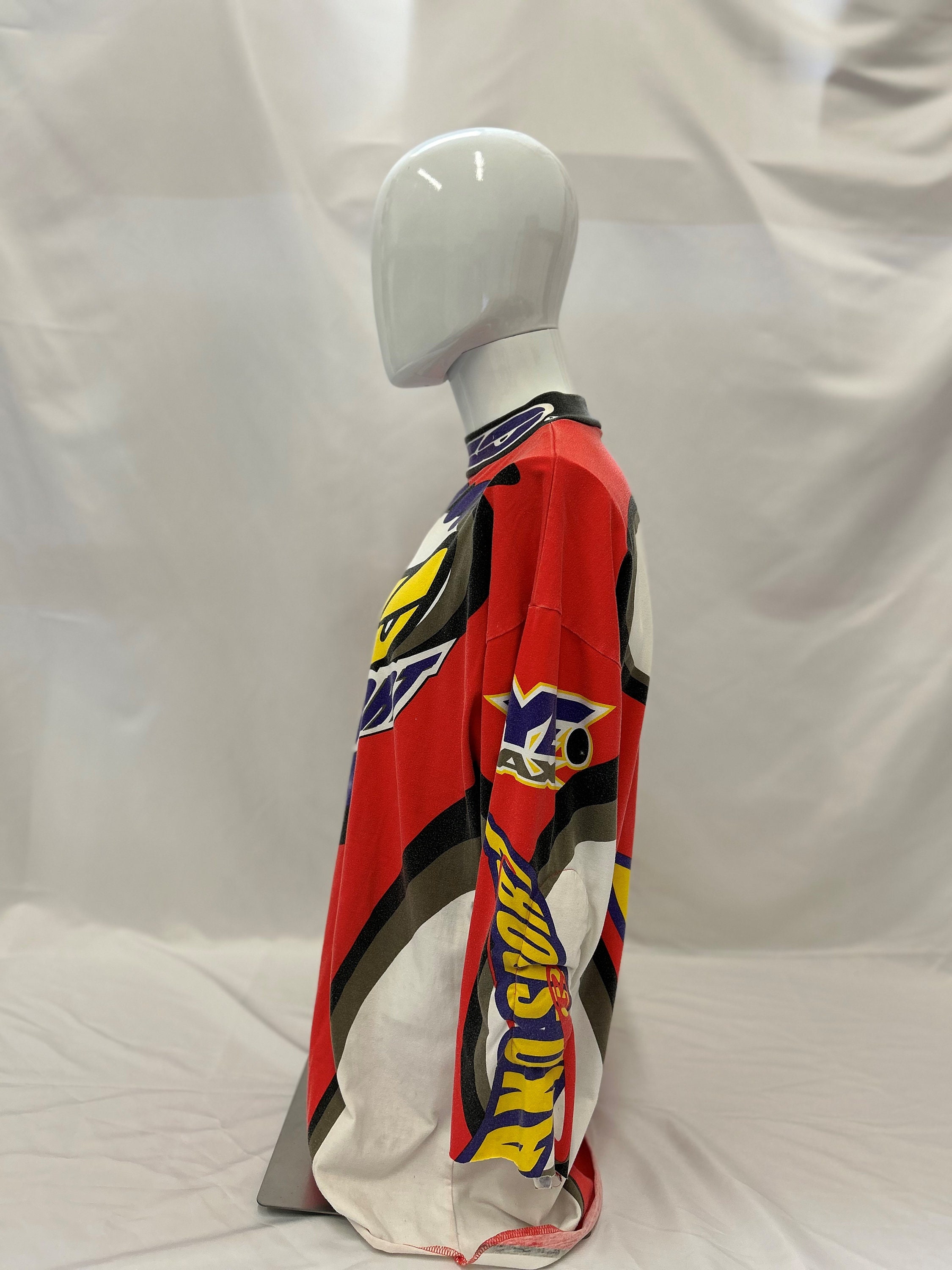Vintage AXO Sport 90's Motocross Graphic Long Sleeve Mock - Etsy