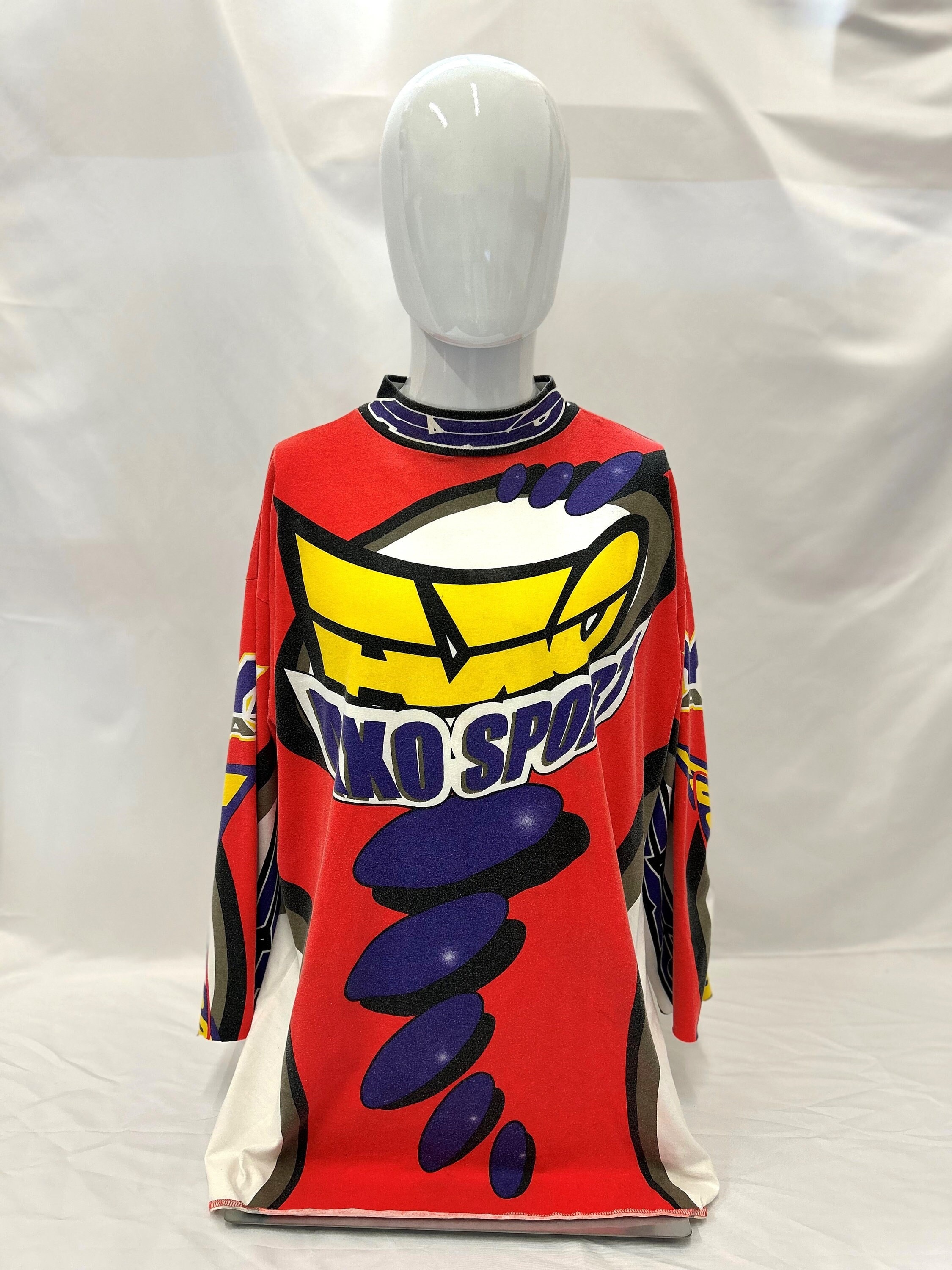 Vintage AXO Sport 90's Motocross Graphic Long Sleeve Mock - Etsy