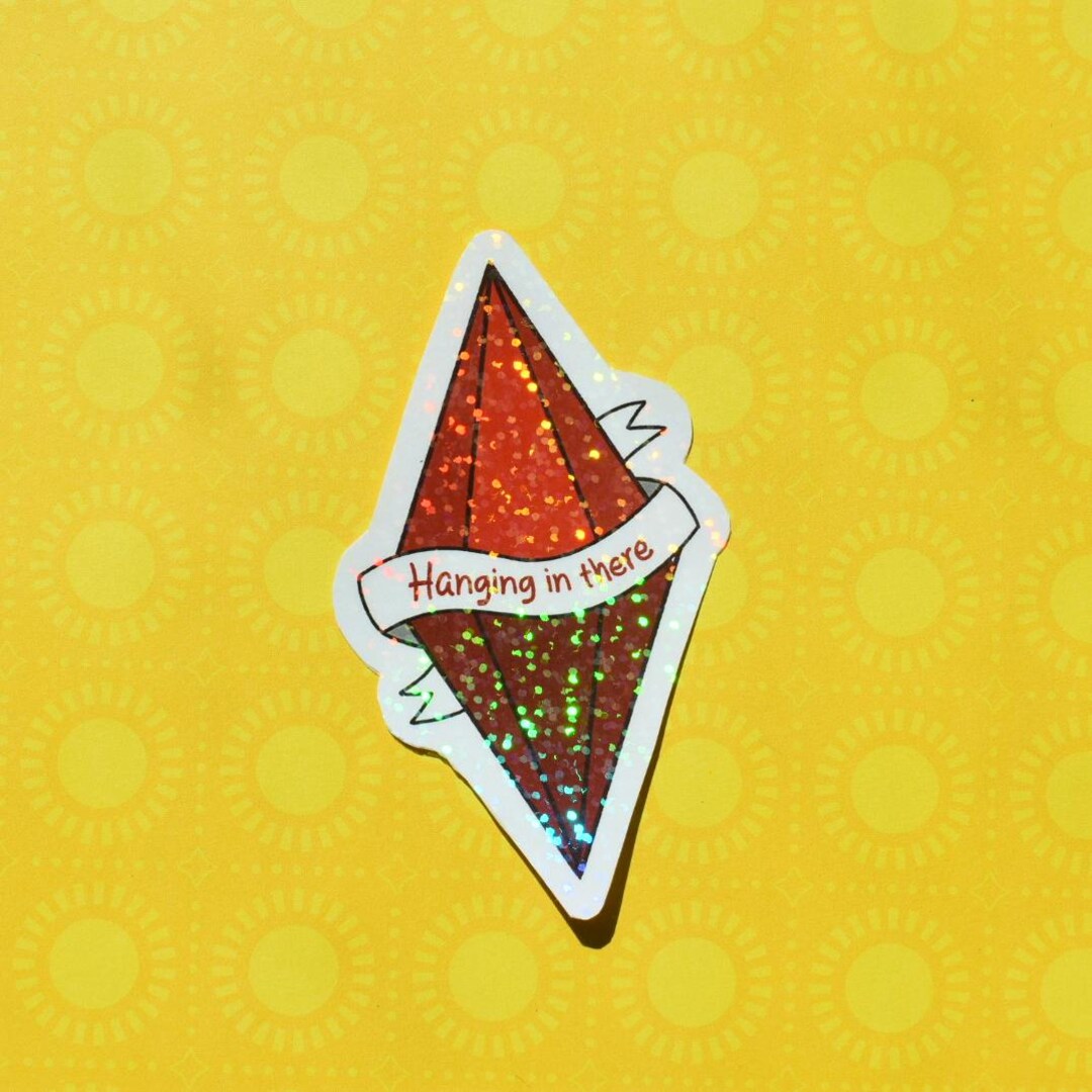 Sims Inspired Red Plumbob Holographic Sticker - Etsy