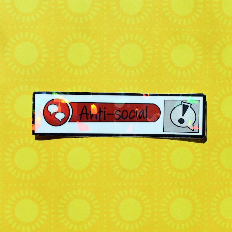 Sims 4 Inspired Low Social Meter Sticker - Etsy