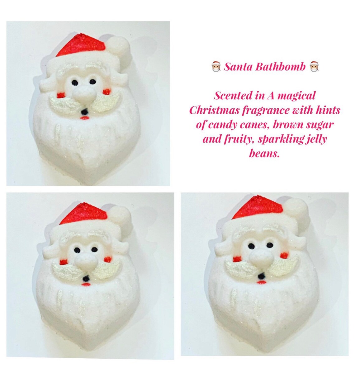 Santa Bath Bomb Christmas Bath Bomb | Etsy