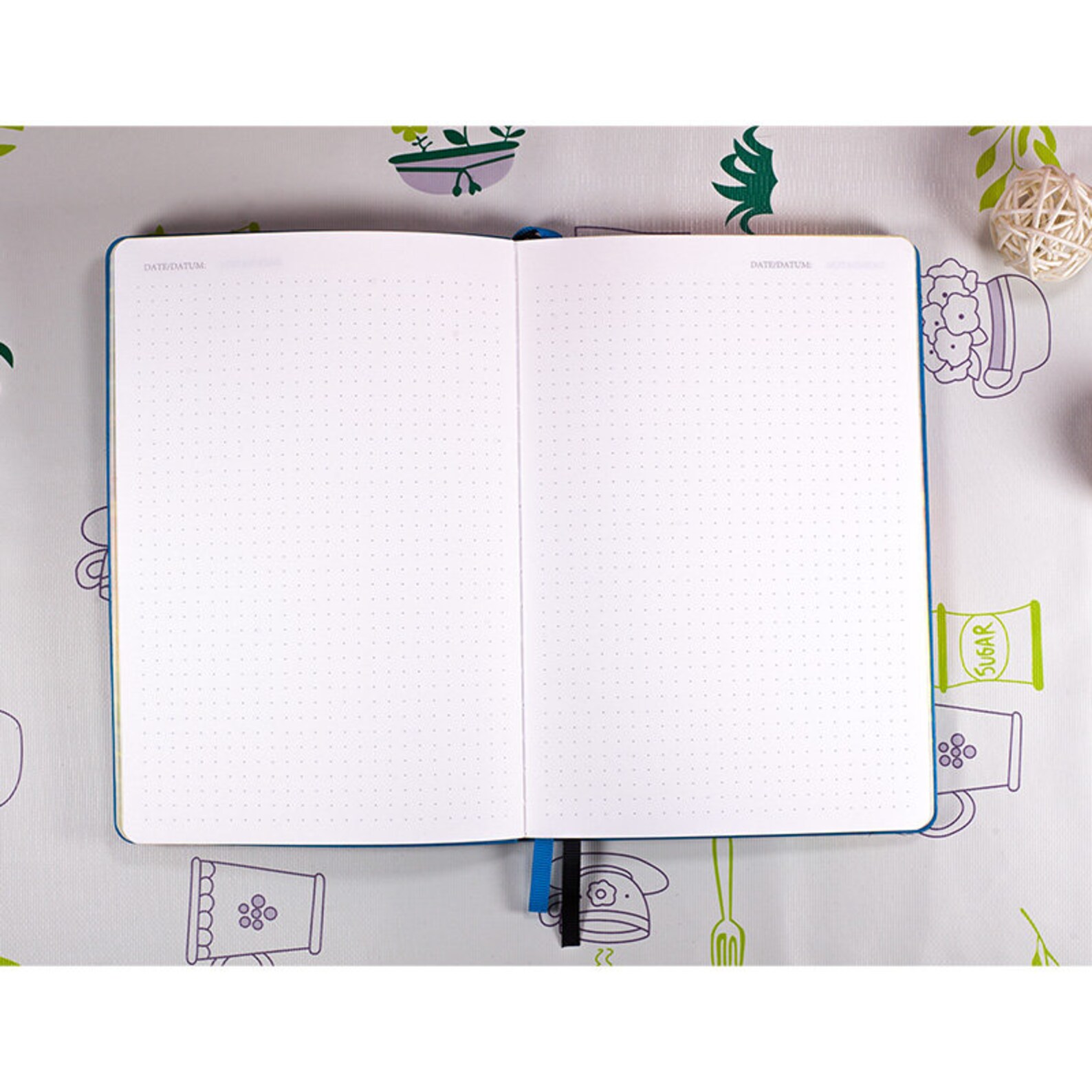 A5 Rainbow Color Edge Dotted Notebook Soft Cover Dot Grid | Etsy