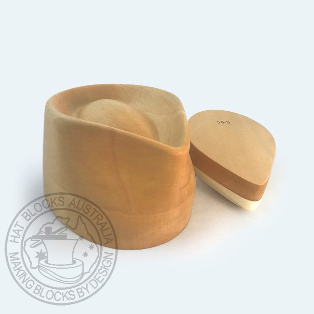 Handmade Fedora Hat Block 12 With Presser: Millinery Hat Making - Etsy