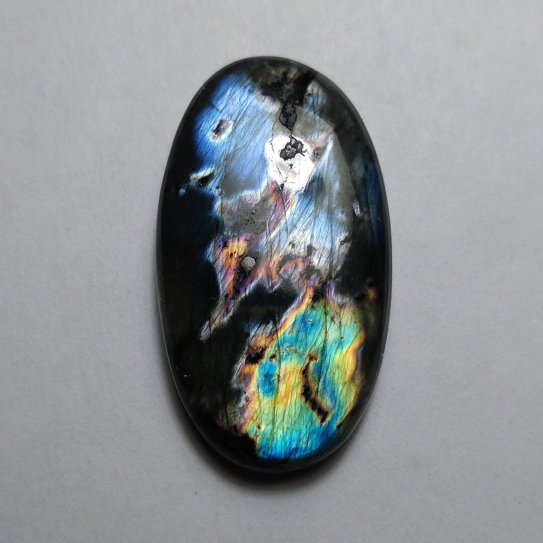 Natural Spectrolite Cabochon, Spectrolite Oval Shape Cabochon ...