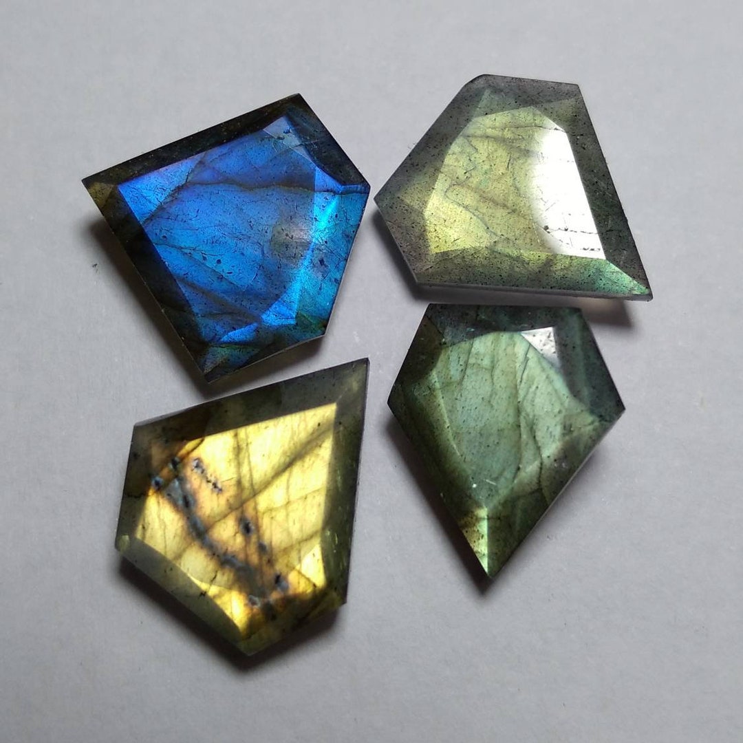 Labradorite Diamond Shape Faceted Cut, Labradorite Faceted Cut ...