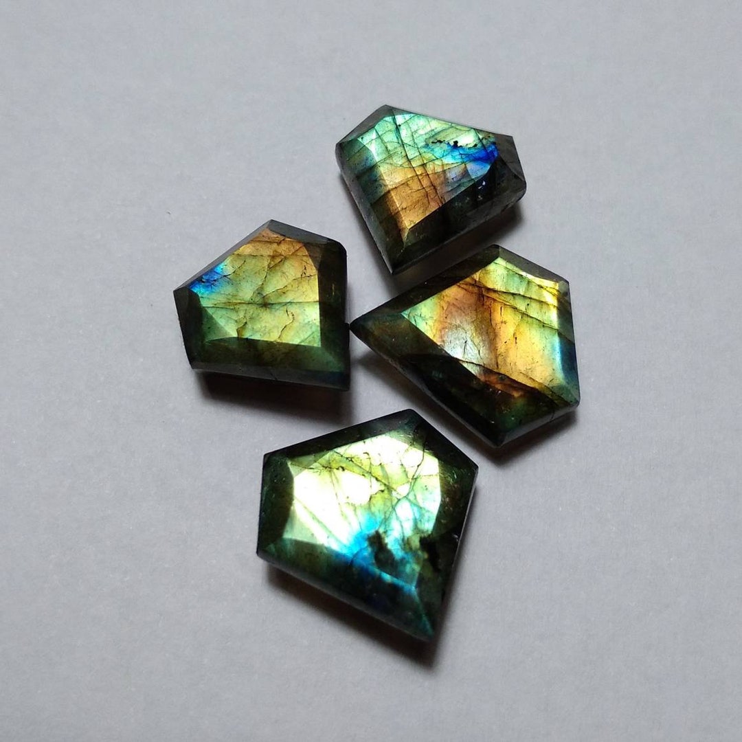 Labradorite Diamond Shape Faceted Cut, Labradorite Faceted Cut ...