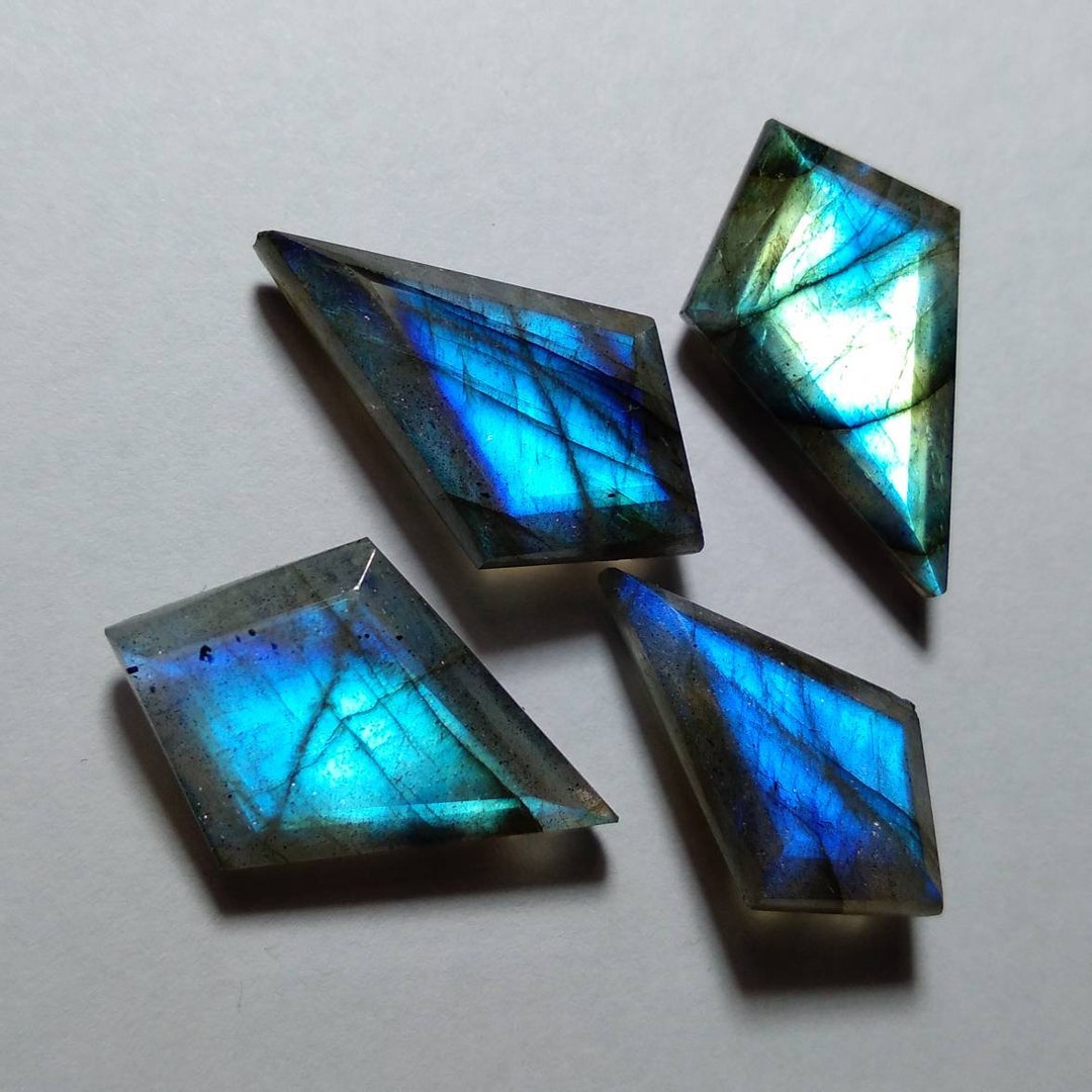 Labradorite Diamond Shape Faceted Cut, Labradorite Faceted Cut ...