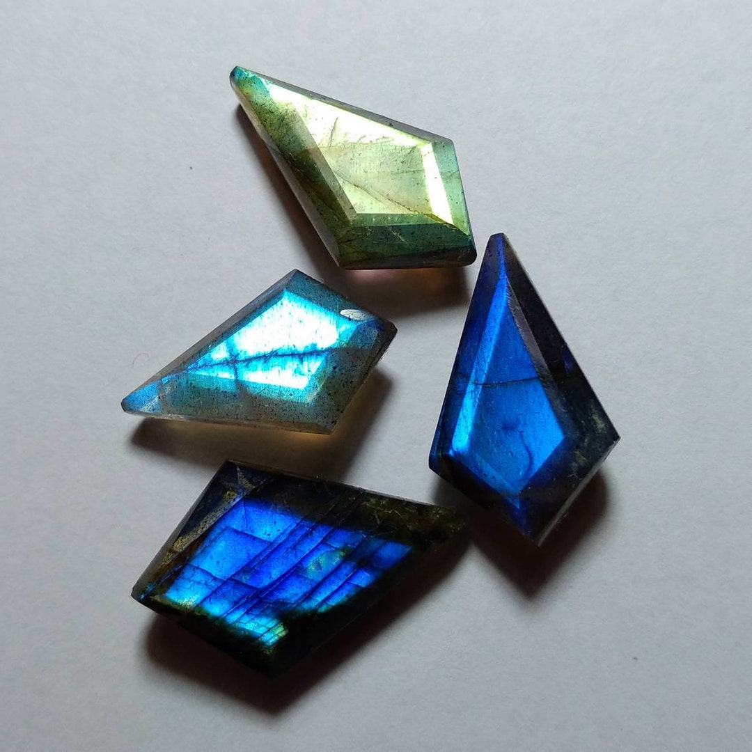 Labradorite Diamond Shape Faceted Cut, Labradorite Faceted Cut ...