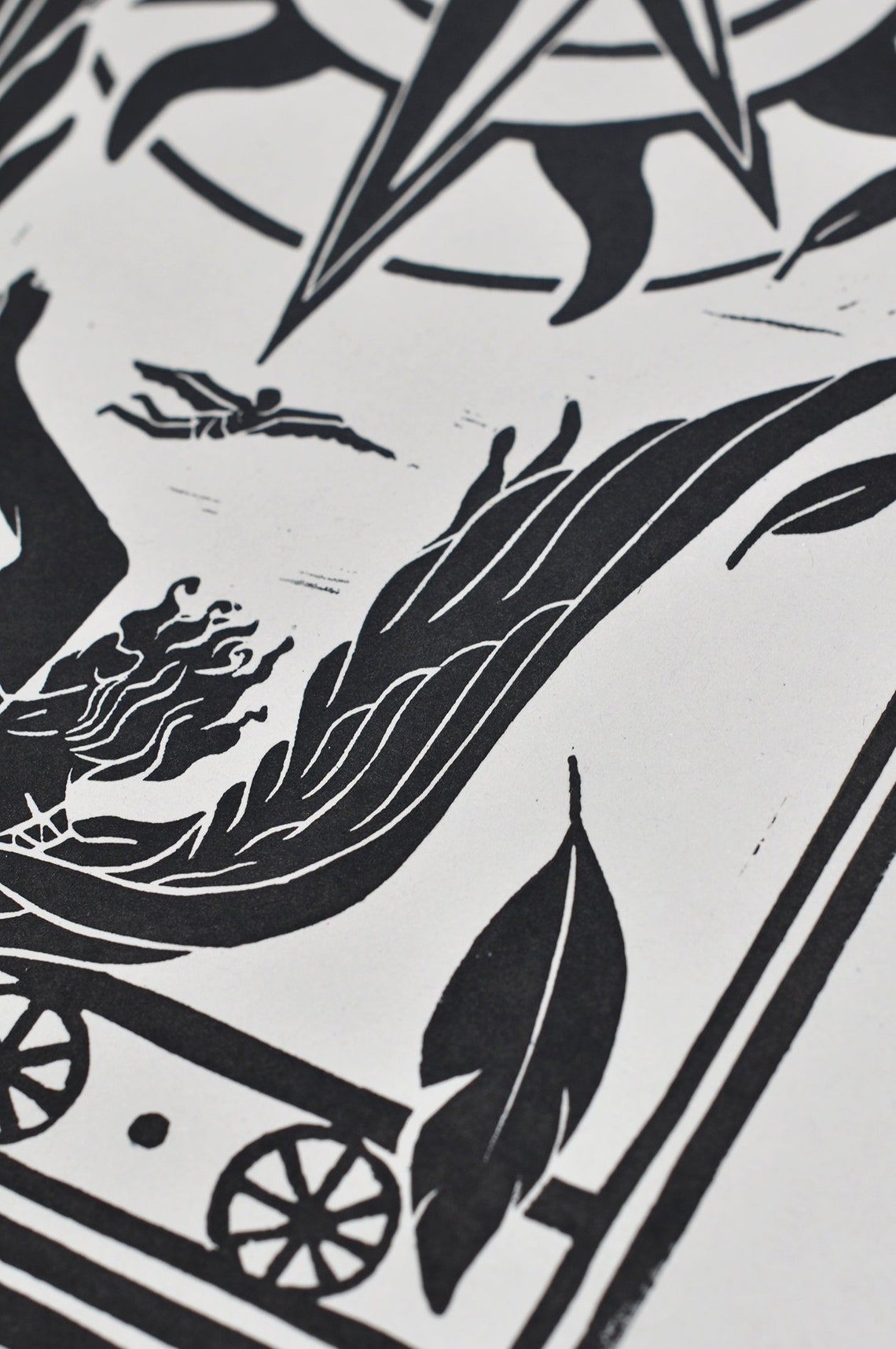 Icarus Lino Cut - Etsy