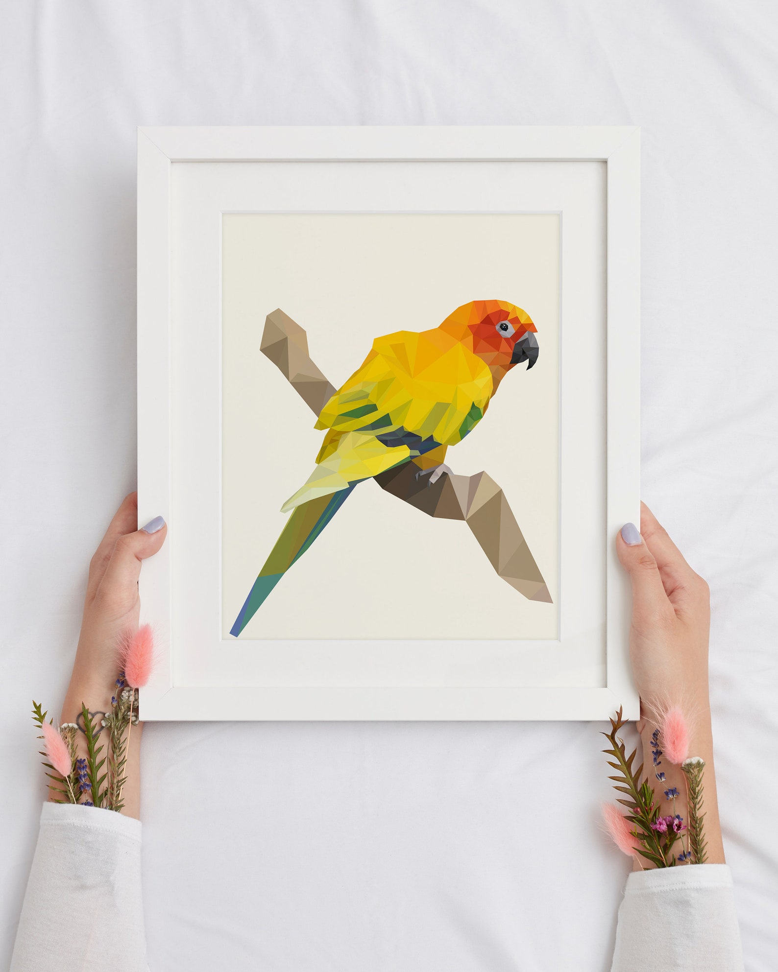 Parrot Print Digital Print Art Print Geometric Print - Etsy UK