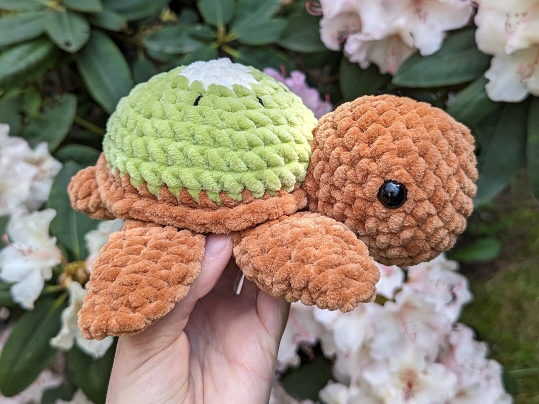 Kiwi Crochet Amigurumi Turtle, Crochet Plushie, Stuffed Animal ...