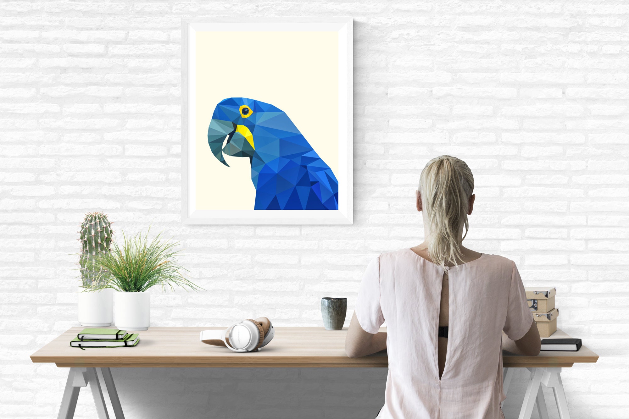 Macaw Print, Digital Print, Art Print, Geometric Print, Modern Art ...