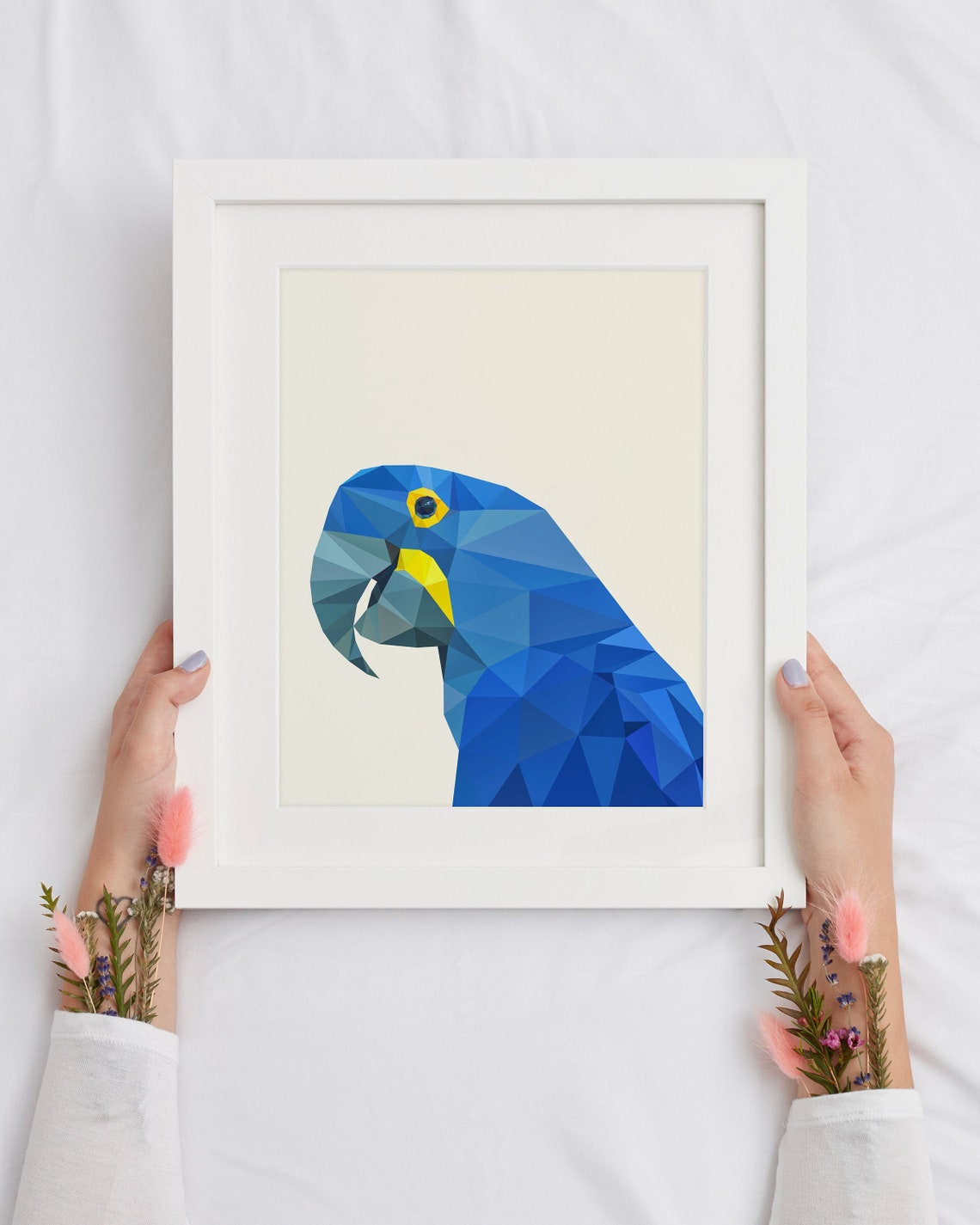 Macaw Print, Digital Print, Art Print, Geometric Print, Modern Art ...
