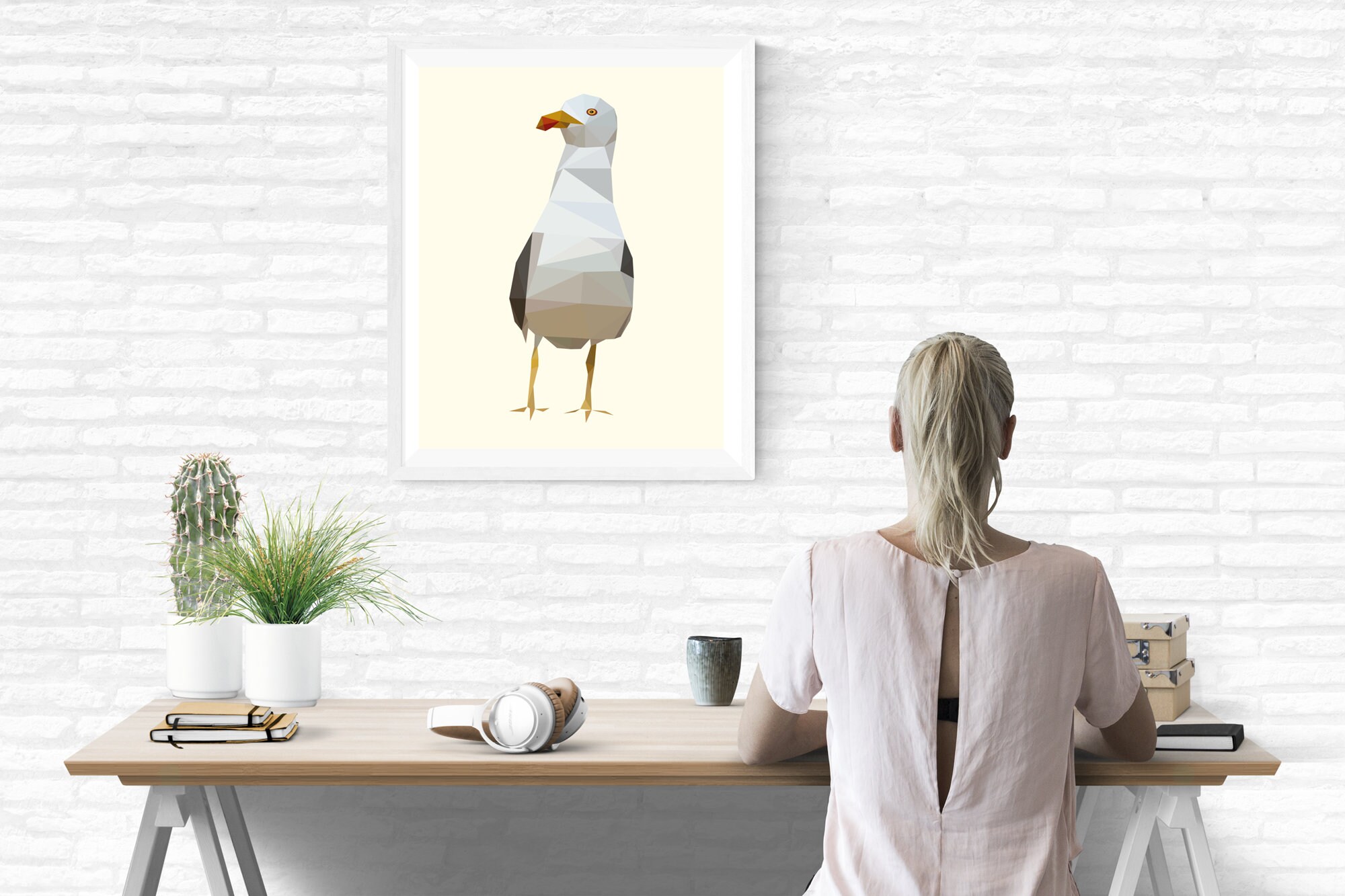 Seagull Print Seagull Bird Digital Print Art Print | Etsy