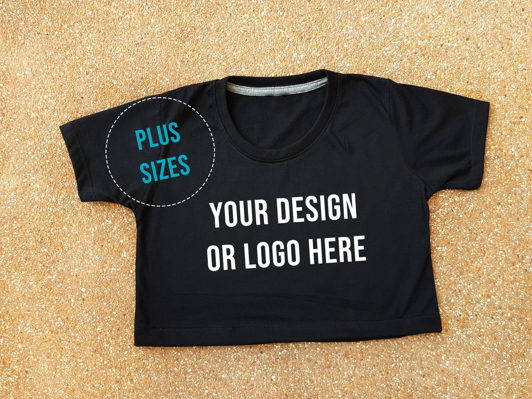 Custom Plus Size Crop Top: Personalized Image T-shirt - Etsy