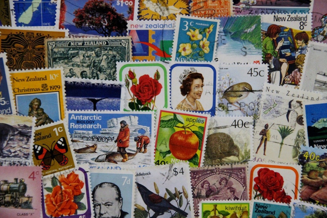 New Zealand Postage Stamp Collection // NZ Used Vintage & Modern Mixed ...