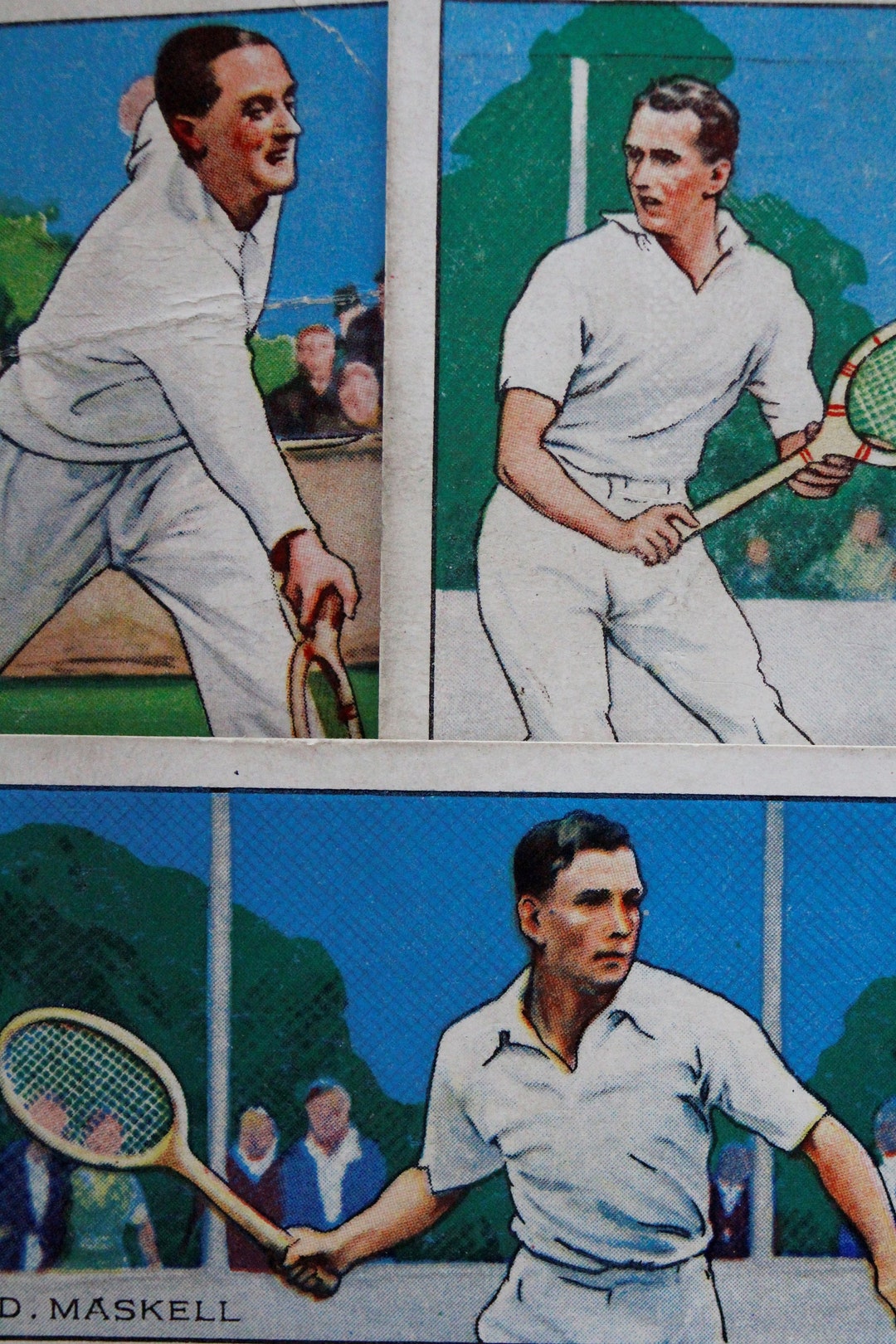 Tennis Players Cigarette Card Collection // Vintage British C.1935 Park ...