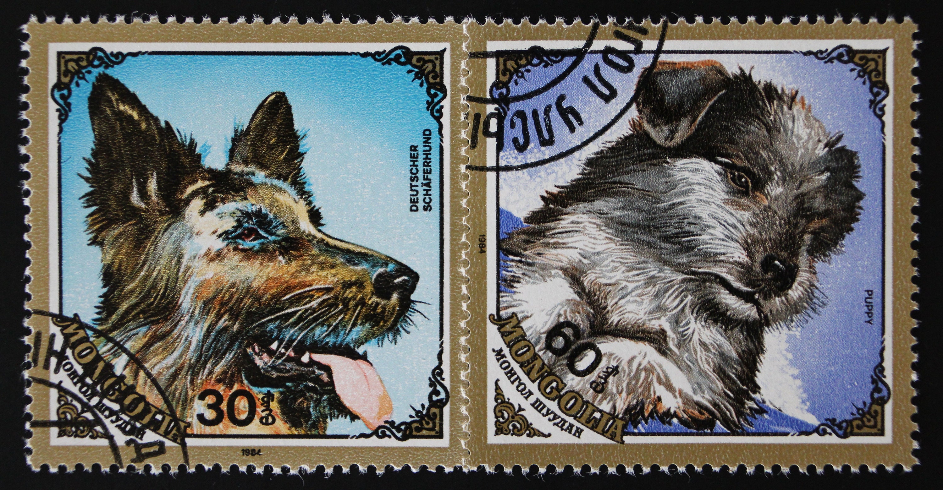 Art & Collectibles Dog Themed Postage Stamp Collection World Vintage ...